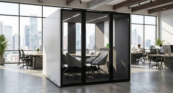 SERIES 2 - M POD 1-8 person Large Meeting Room Pod - 3000 x 2400 x 218 ...