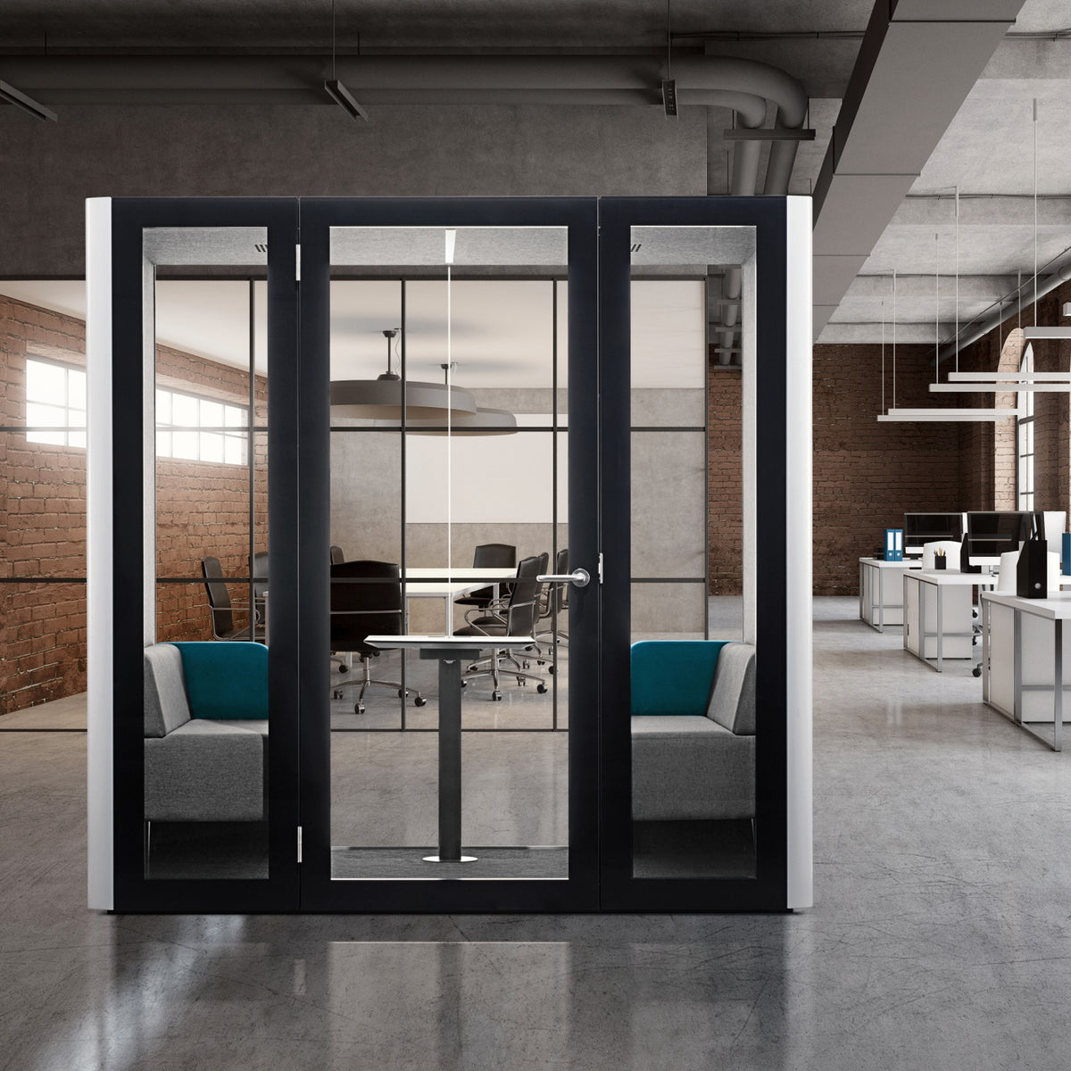 INAPOD ONE- ACOUSTIC POD - Glass wall 2 sides