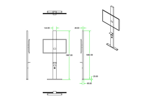 M-POD TV MONITOR STAND - INAPOD